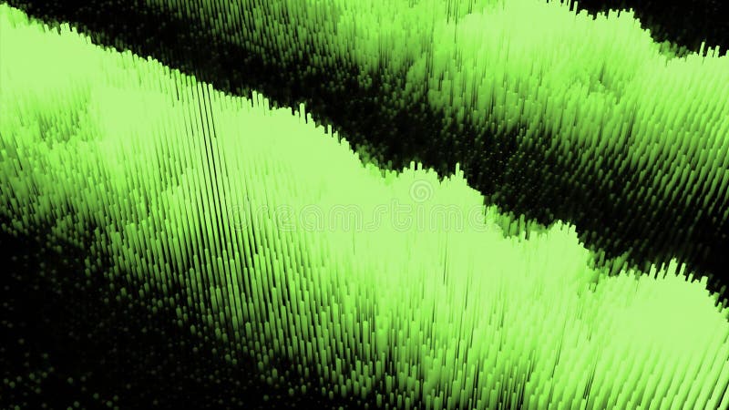 Cyber Particles Move in Stream of Waves. Design. Moving Lines of Cyber ...