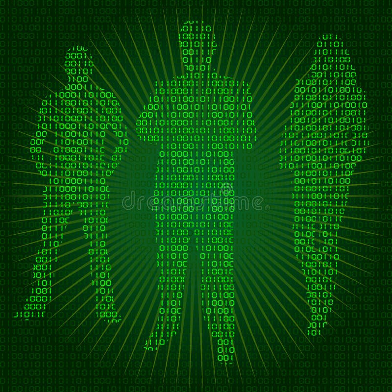 Cyber people stock vector. Illustration of icon, male - 28610688