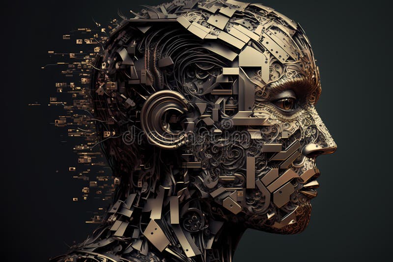 Cyber People. a Woman Robot. AI Development. Stock Image - Image of ...