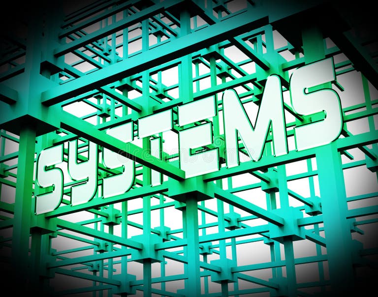 Cyber Physical Systems Bot Interaction 3d Rendering Stock Illustration ...