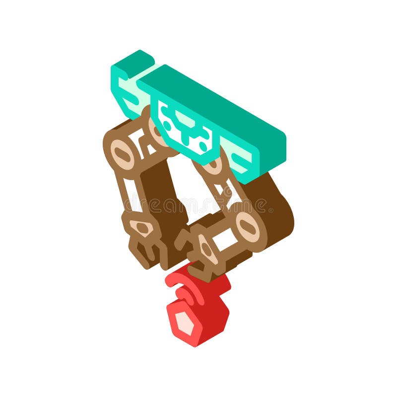 Cyber Physical Systems Industry 5 Isometric Icon Vector Illustration ...