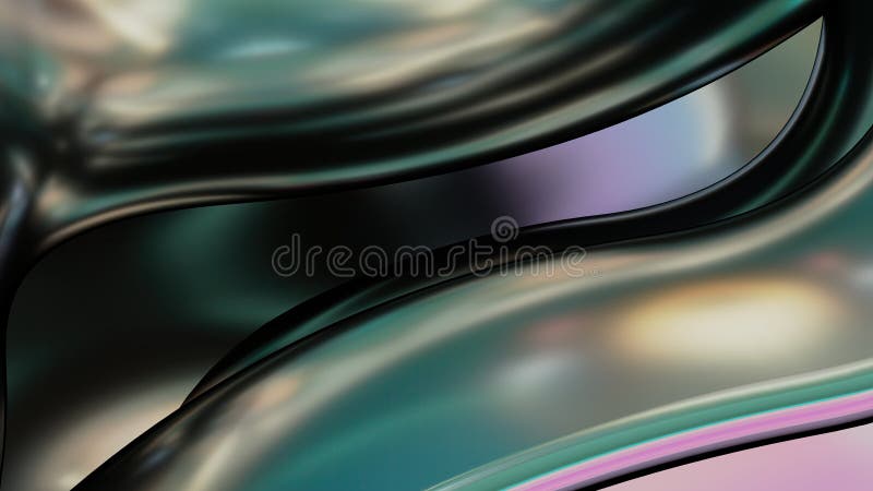 Cyber Pink Modern Artistic Organic Bulging and Metallic Texture ...