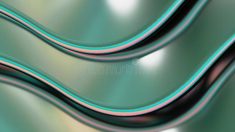Cyber Pink Overlapping Objects with Beautiful Curves of Metal Abstract ...