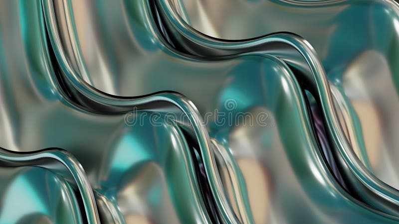 Cyber Pink Triangular Wave-like Metal Plate Enlargement Abstract ...