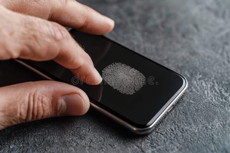 Cyber Protection: Visual of a Secure Padlock, Digital Fingerprint Trail ...