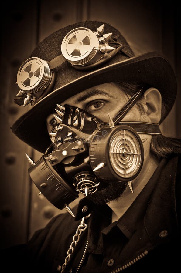 Cyber Punk Portrait stock photo. Image of spike, black - 31144496