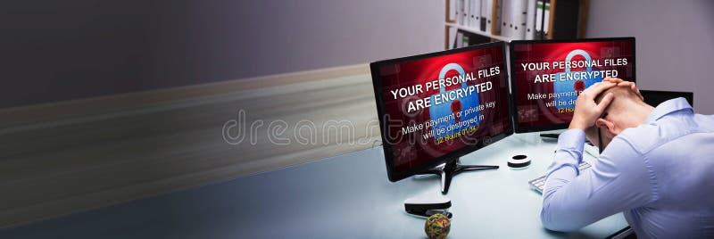 Cyber Ransomware Attack stock image. Image of security - 255777339