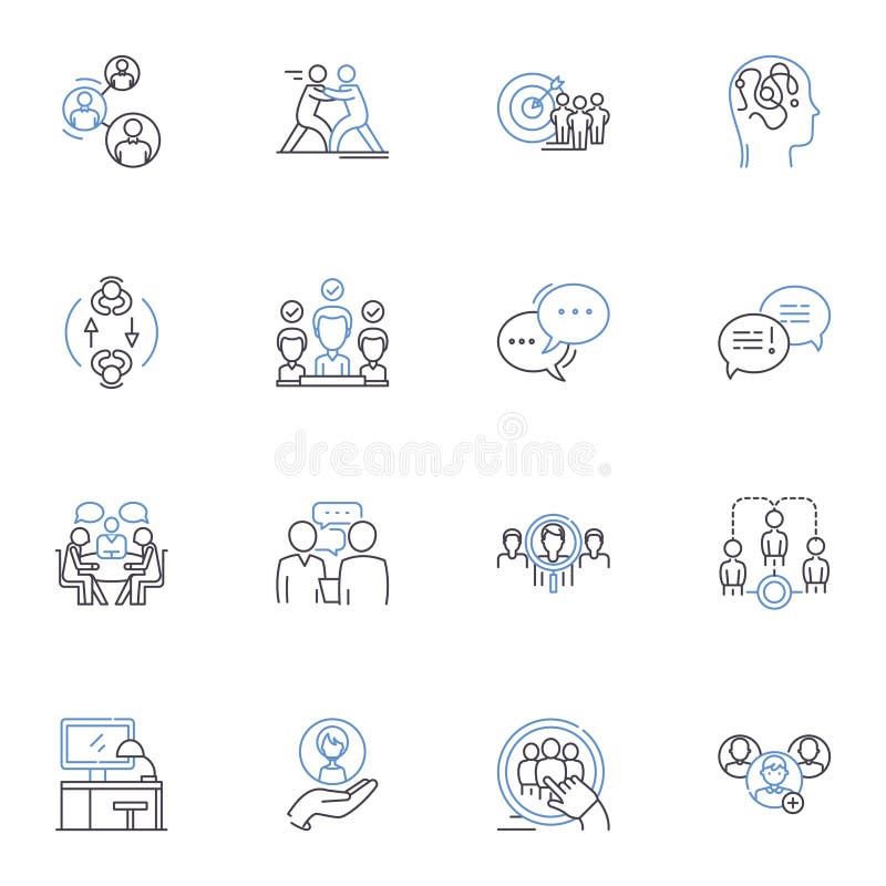 Cyber Rendezvous Outline Icons Collection Stock Illustrations – 9 Cyber ...