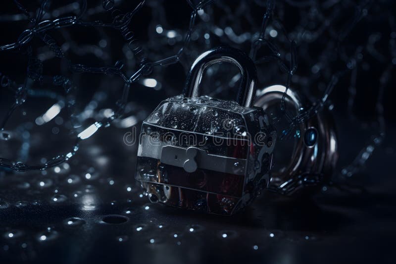 Cyber Scurity - Conceptual Illustration. Generative AI Stock ...