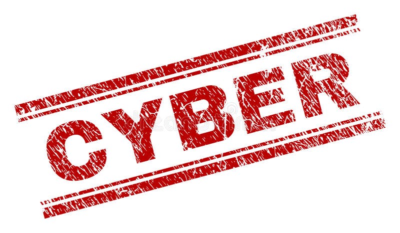 Grunge Textured CYBER Stamp Seal Stock Vector - Illustration of ...