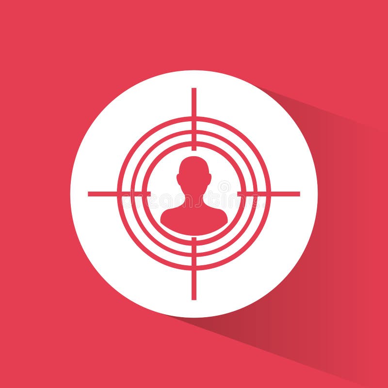 Cyber Secuirty Target Protection System Stock Vector - Illustration of ...