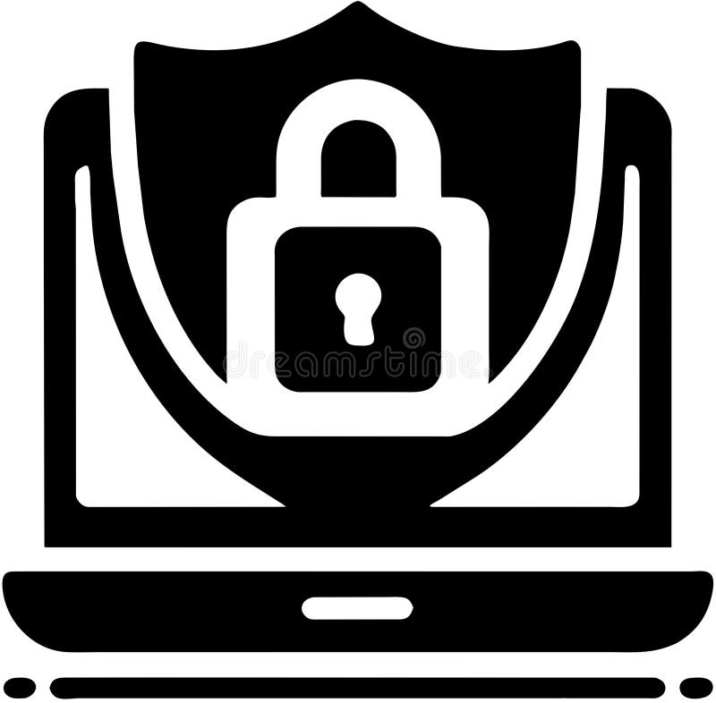 Vectorial Icon Representing Cybersecurity (cyber Security) Stock Vector ...