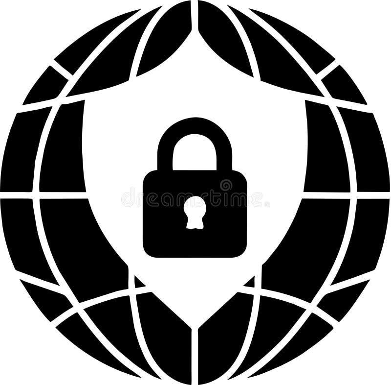 Vectorial Icon Representing Cybersecurity (cyber Security) Stock Vector ...