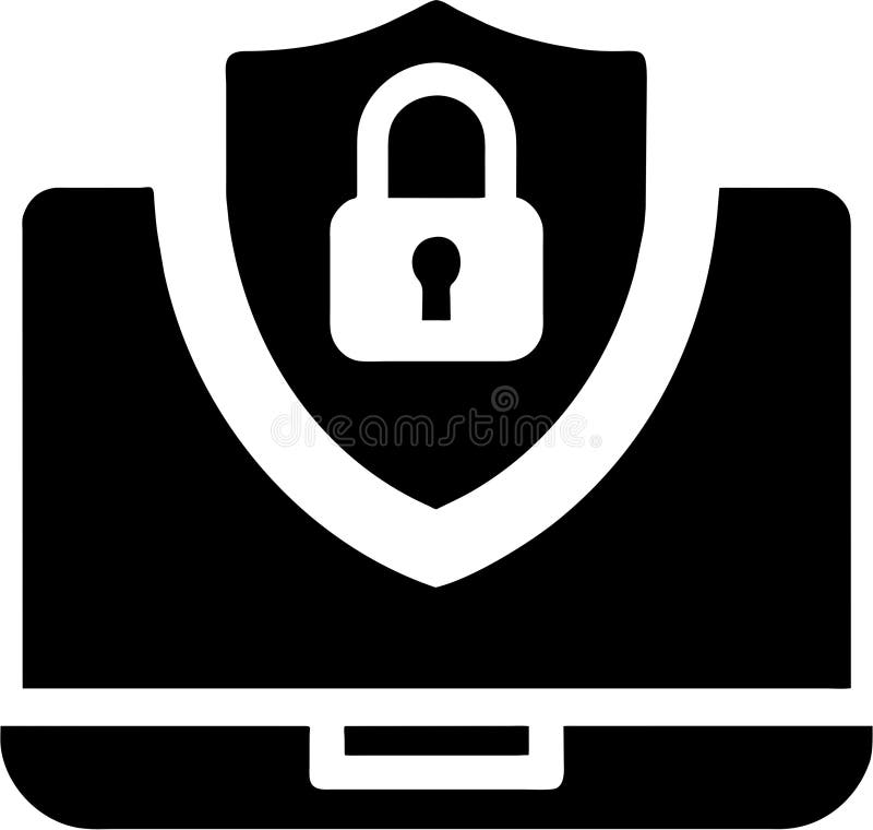 Vectorial Icon Representing Cybersecurity (cyber Security) Stock Vector ...