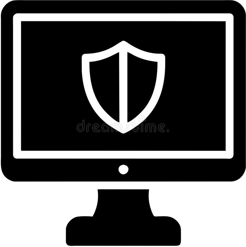 Vectorial Icon Representing Cybersecurity (cyber Security) Stock Vector ...