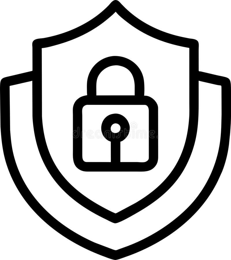 Vectorial Icon Representing Cybersecurity (cyber Security) Stock Vector ...