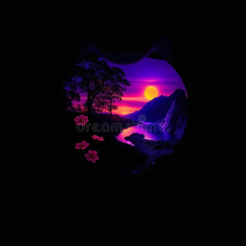 Body Cosmos Fusion: Pulsating Starry Landscape within Illuminated Nose ...