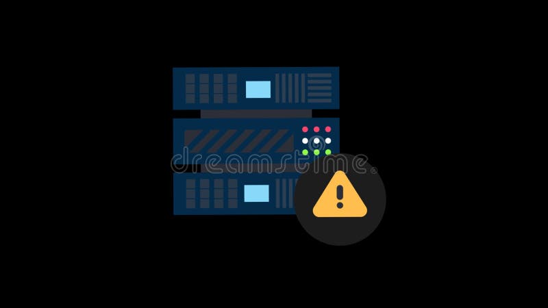 Cyber Security Alert Database Icon Video Stock Footage - Video of ...
