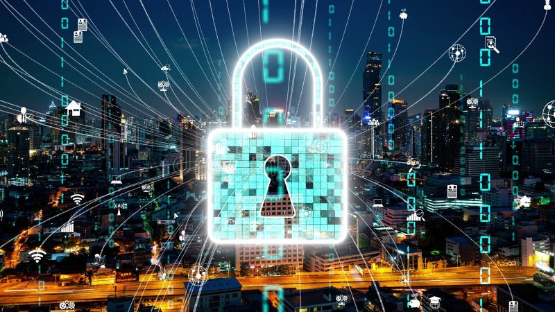 Cyber Security and Alteration Data Protection on Digital Platform Stock ...