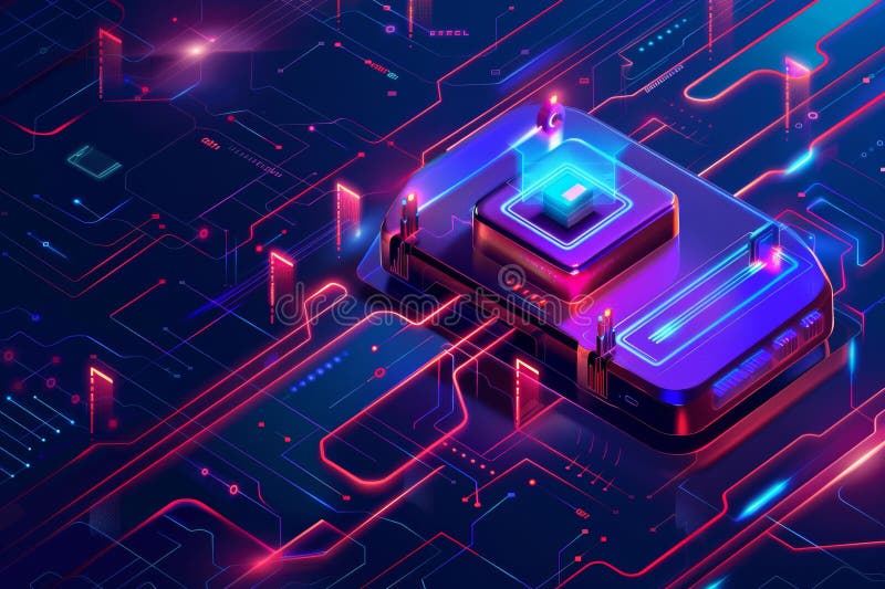 Cyber Security Awareness Campaign Poster with Digital Security. Stock ...