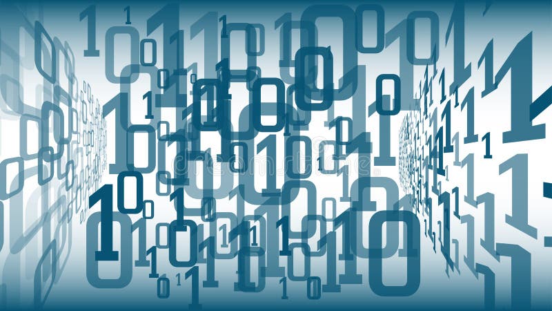 Cyber Security Big Data Vector Binary Code Algorithm Stock Vector Illustration Of Computer