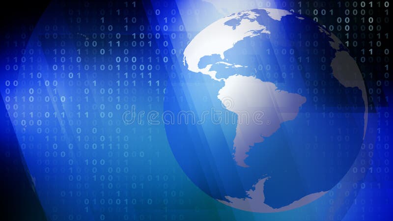 Cyber Security Binary Globe Rectangles Reveal Digital World Pattern of ... Cyber Security Binary Globe Rectangles Reveal Digital World Pattern of ...