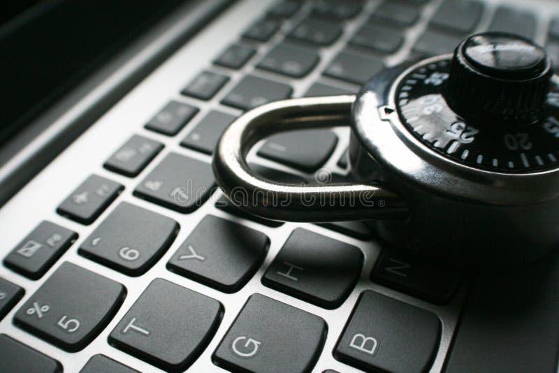 Cyber High Security and Protect from Virus and Hacker. Stock Image ...