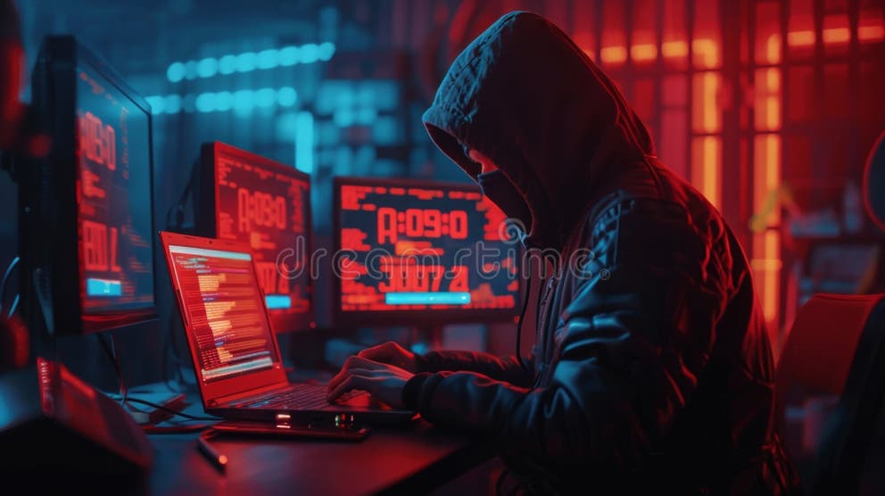 Cyber Security Breach with Hacker Using Advanced Malware in Dark ...