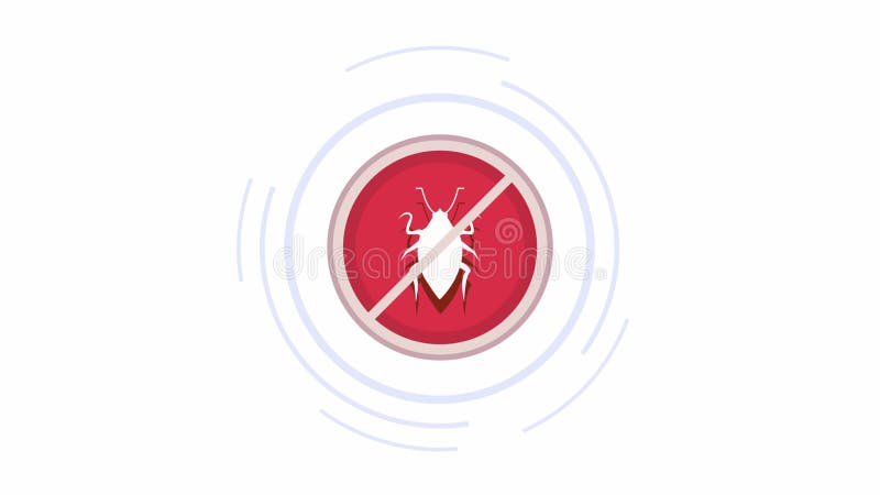 Cyber Security Bug Alert Animation Stock Footage - Video of protection ...