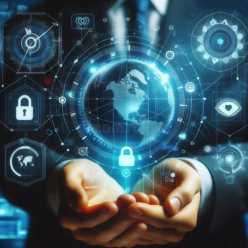 CYBER SECURITY Business Technology Antivirus Alert Protection Security ...