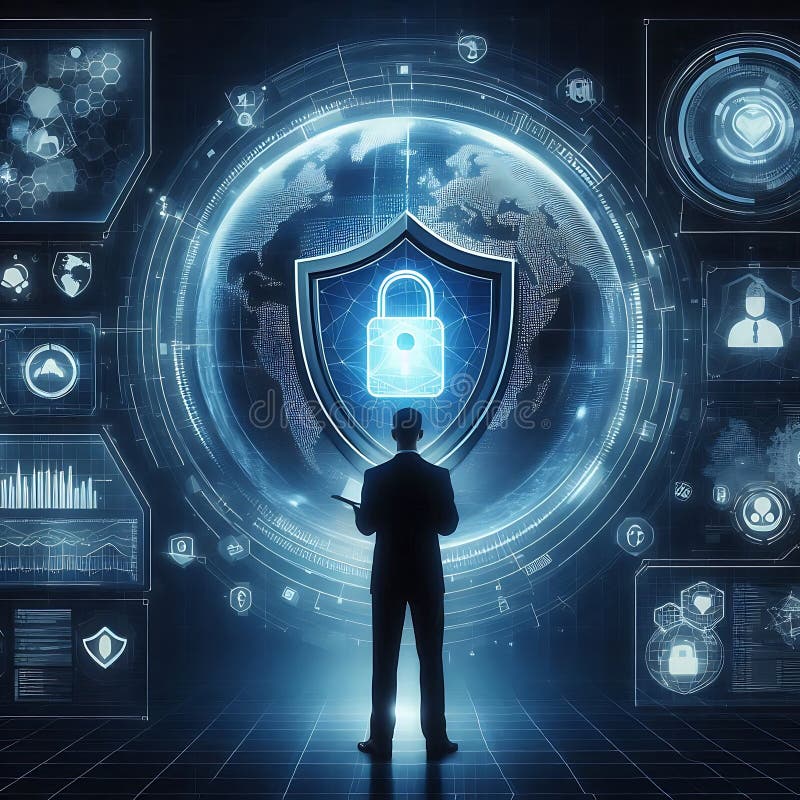 Alert Bug, Protection and Security Vector Icons Set Cyber Computer ...