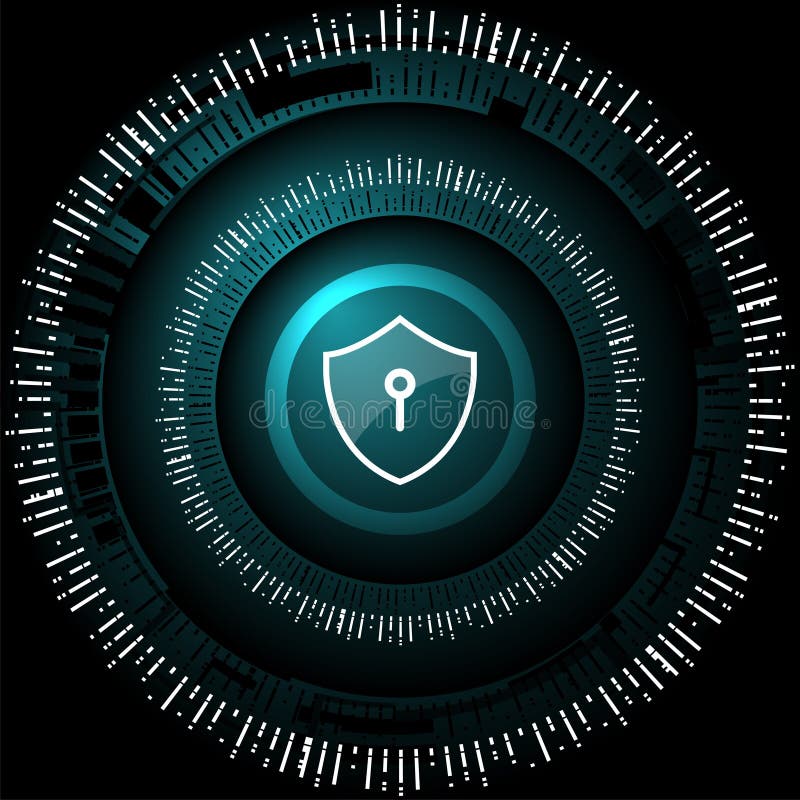Cyber security concept stock vector. Illustration of abstract - 92053036