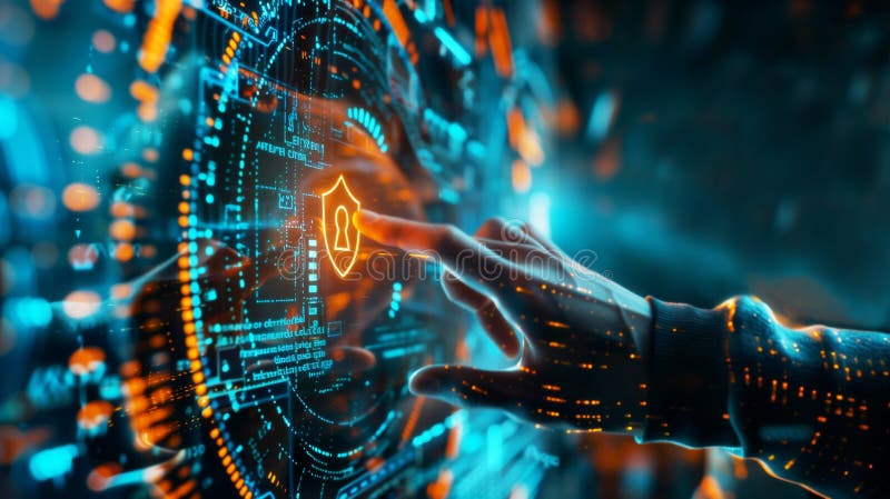 Cyber Security Concept. Activating Protection of Identity and Privacy ...