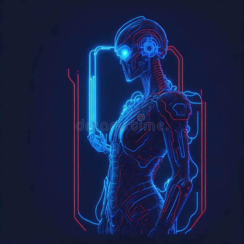 Cyber Security Concept, Artifficial Intelligence Protect or Harm ...