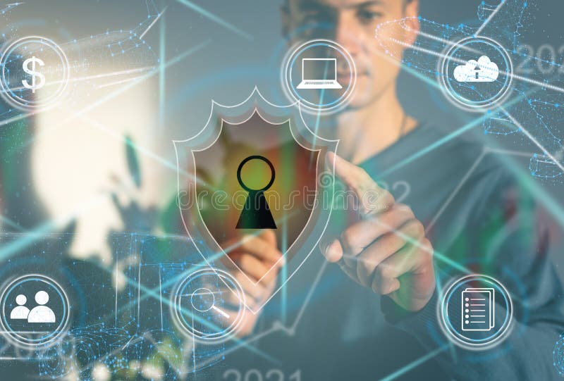 Cyber Security Concept. Encryption. Data Protection. Anti Virus ...