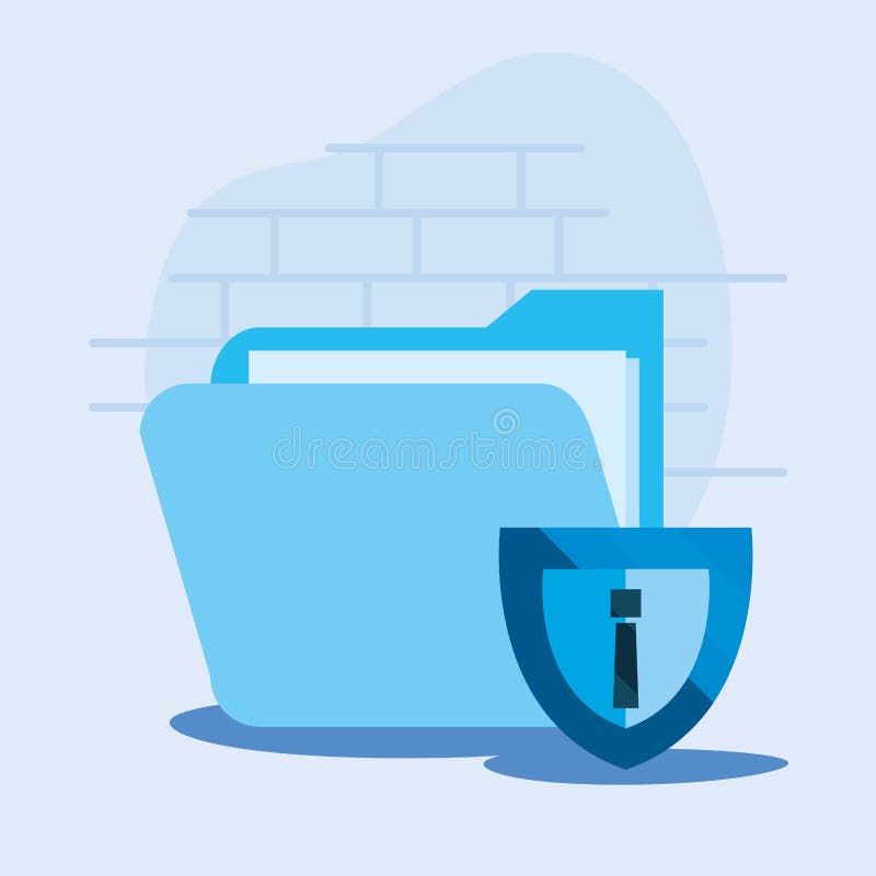 Cyber security concept stock illustration. Illustration of firewall ...