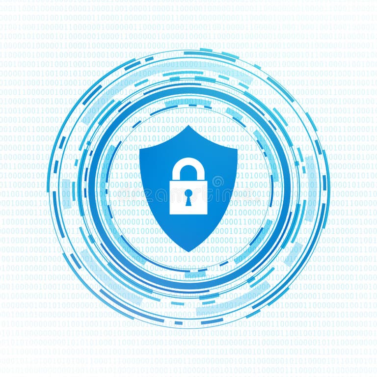 Cyber Security Concept stock illustration. Illustration of information ...