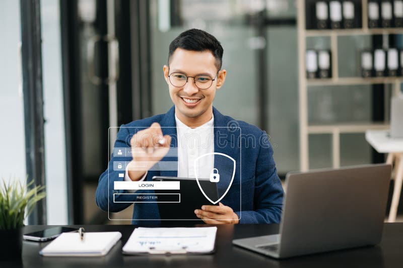 Cyber Security Concept, Login, User, Identification Information ...