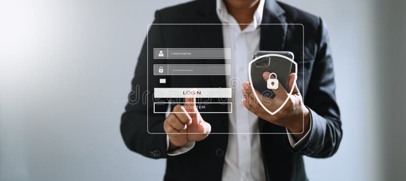 Cyber Security Concept, Login, User, Identification Information ...