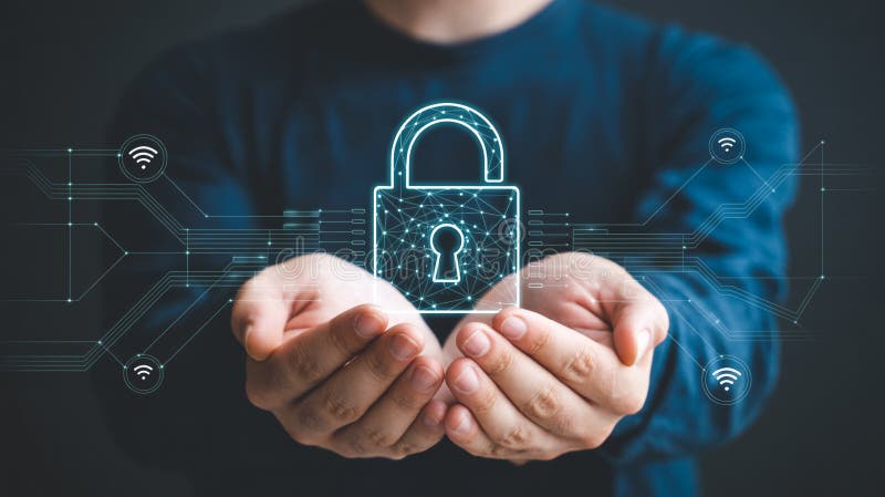 Holding Digital Padlock Stock Illustrations – 3,126 Holding Digital ...