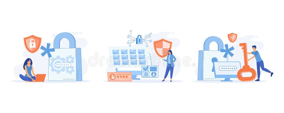 Cyber Security Concept, Privacy Data Protection, Stock Vector ...