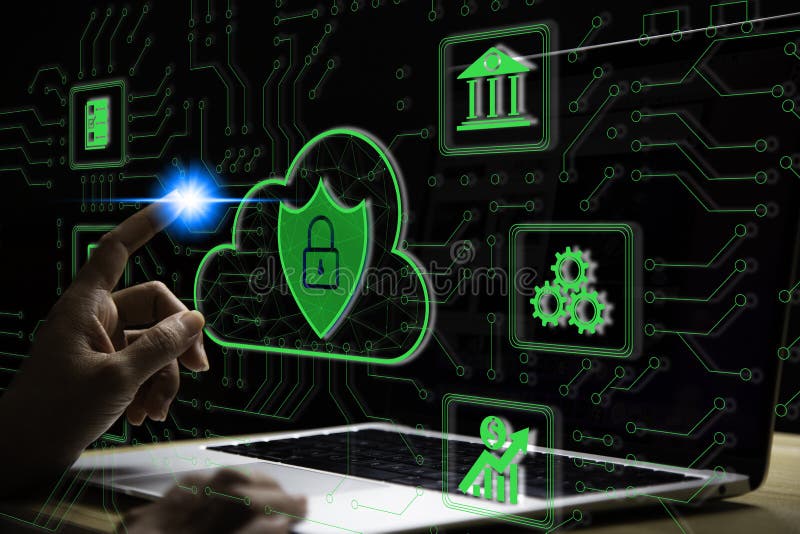 Cyber Security Concept Protect Information on Internet Network ...