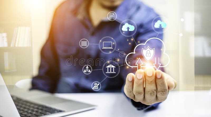 Cyber Security Concept Protect Information on Internet Network ...