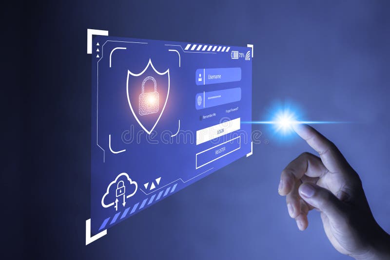 Cyber Security Concept Protect Information on Internet Network ...