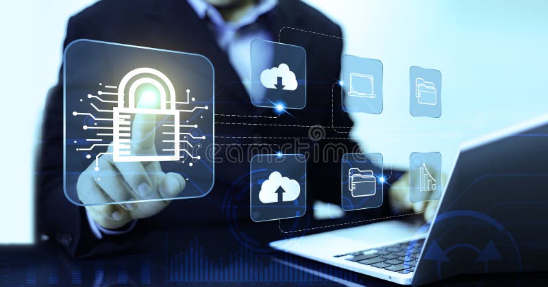 Cyber Security Concept Protect Information on Internet Network ...