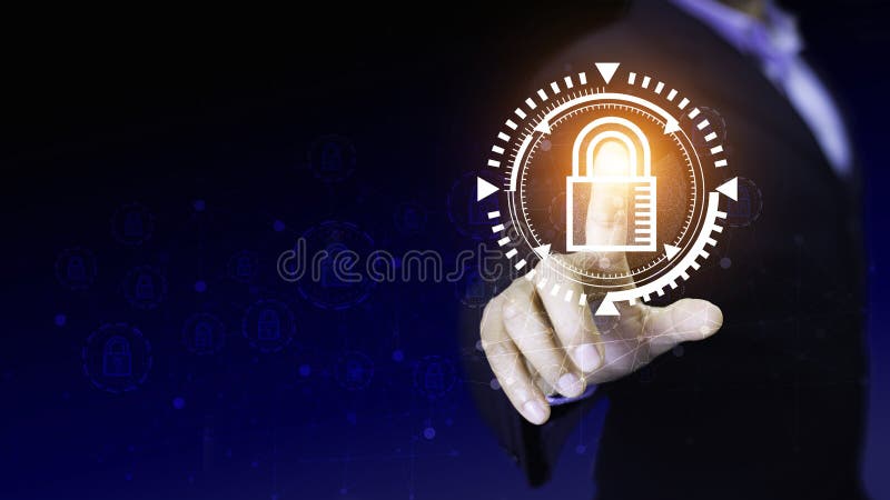 Cyber Security Concept Protect Information on Internet Network ...