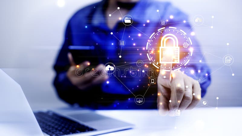 Cyber Security Concept Protect Information on Internet Network ...