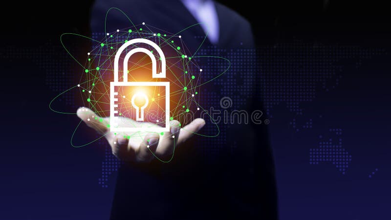 Cyber Security Concept Protect Information on Internet Network ...