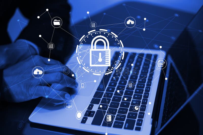 Cyber Security Concept Protect Information on Internet Network ...