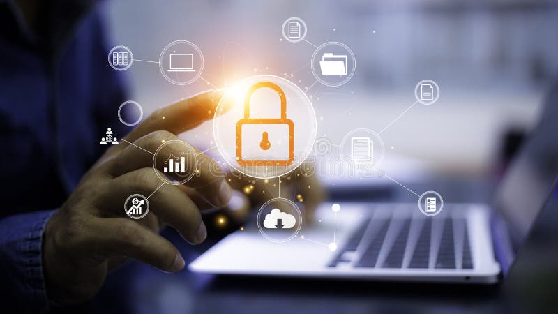 Cyber Security Concept Protect Information on Internet Network ...